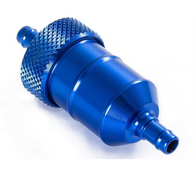 Filtro benzina CNC Blu - Evomotor