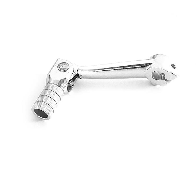 Pedalina cambio pit bike corta CNC Argento - Evomotor