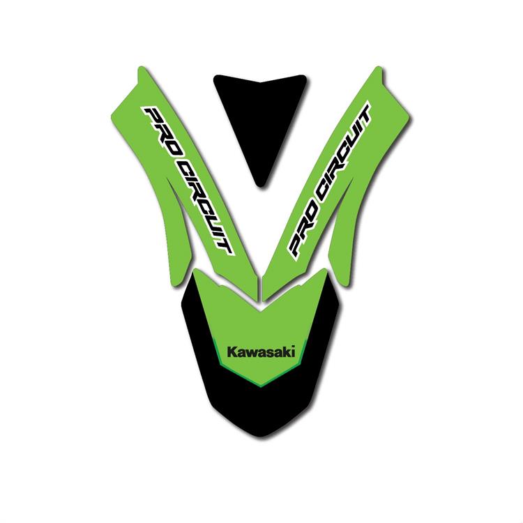 Grafica parafango anteriore - Kawasaki - Evomotor