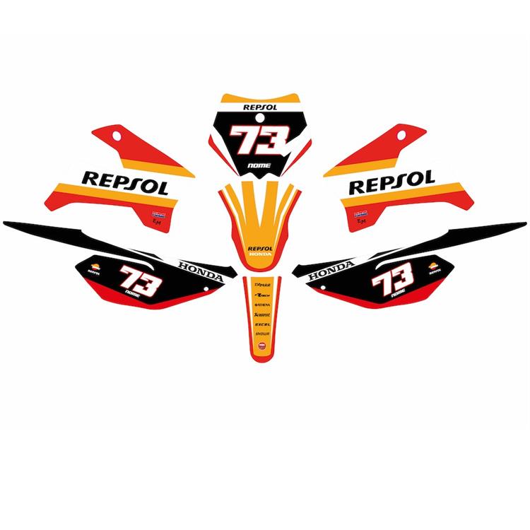 Kit Grafiche - Pit bike - Apollo RFZ - Repsol Honda - Evomotor