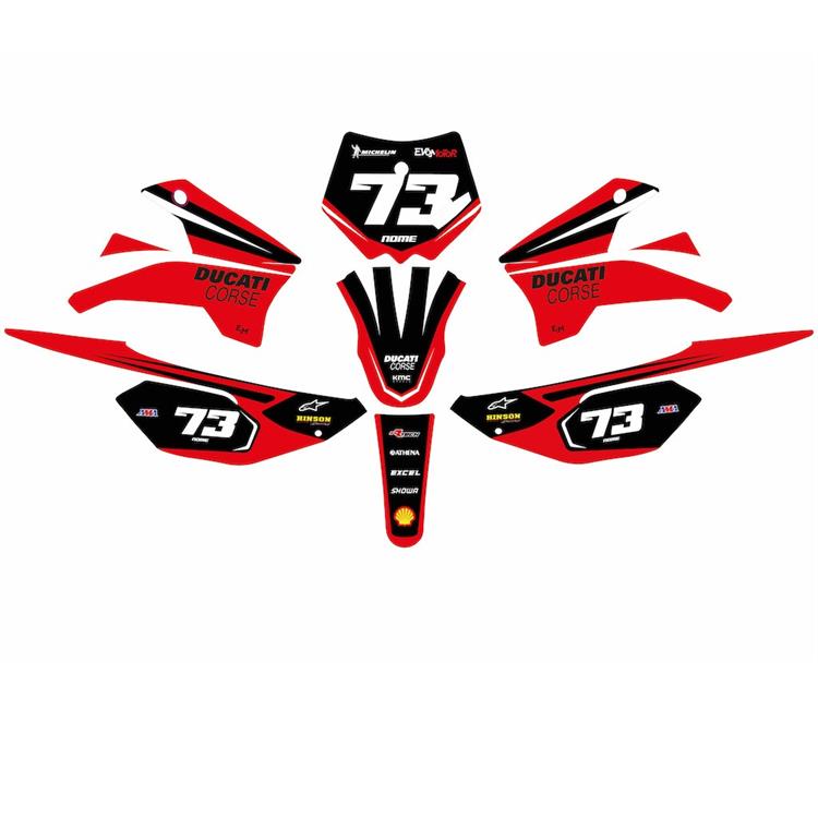 Kit Grafiche - Pit bike - Apollo RFZ - Ducati - Evomotor