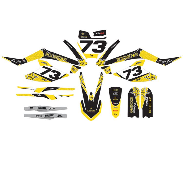 Kit grafiche pit bike replica KTM 65 Rockstar Energy personalizzabili ...