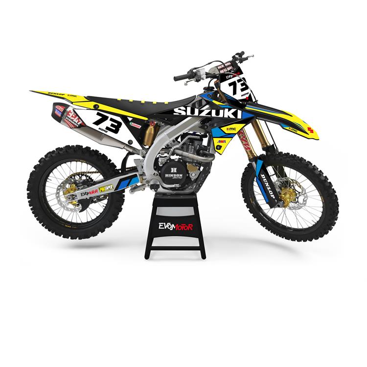 kit Grafiche Suzuki Blue Shapes - Evomotor