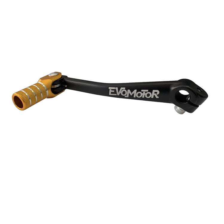 Pedalina cambio pit bike CNC Nero oro Evomotor - Evomotor