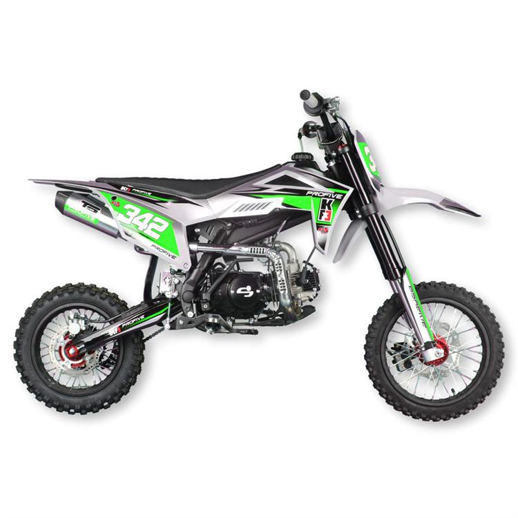Pit bike Cross 155 KF3 Original Graphics 14/12 Verde - Evomotor